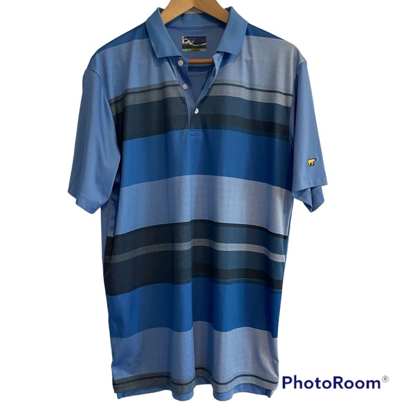 Jack Nicklaus | Shirts | Jack Nicklaus Staydri Mens Golf Polo Shirt Medium Blue Golden Bear ...